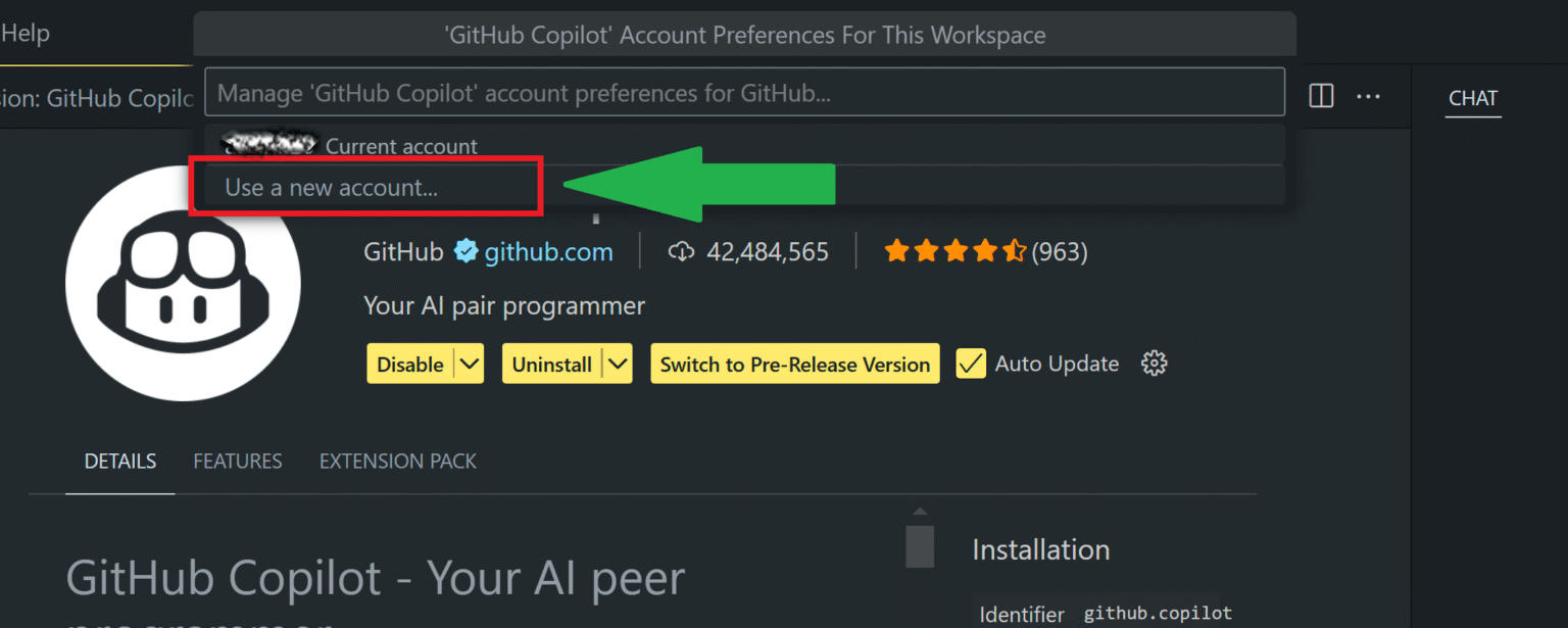 How to Easily Switch GitHub Copilot Accounts in Visual Studio Code (VS Code) - DevSyst